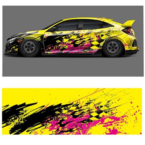 Premium Vector Design For Racing Car Livery Stickers Abstract Racing Graphics This Design Is