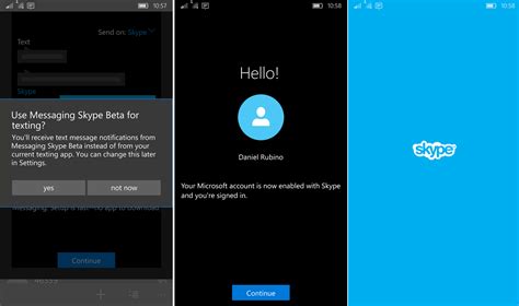 Unified Messaging Skype Beta For Windows 10 Mobile Finally Leaks Windows Central