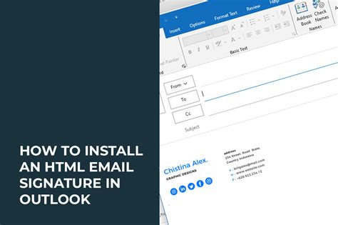 How To Install An Html Email Signature In Outlook Envy Web Design