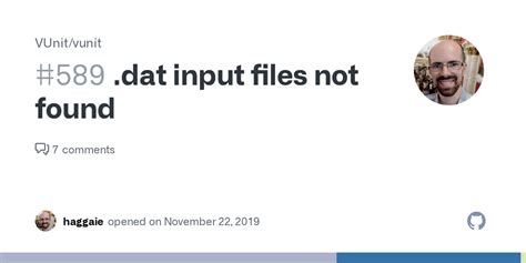 dat input files not found · issue 589 · vunit vunit · github