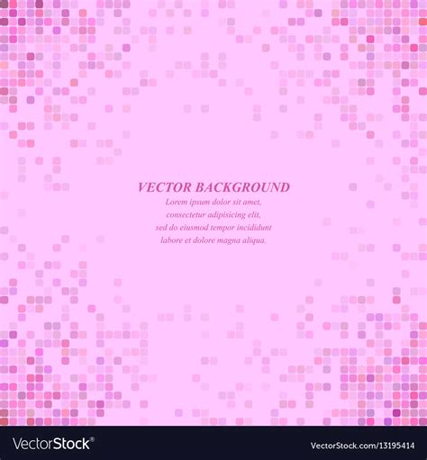 Rounded Square Mosaic Pattern Background Design Vector Image