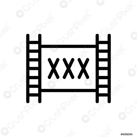 Adult Video Icon Vector Isolated Contour Symbol Illustration Stock Vector 4008094 Crushpixel