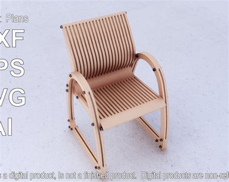 Parametric Chair Design Dxf File Cnc Cut Plywood Chair Custom