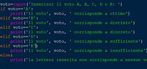 If Elif Else Selezione Multipla In Python Con If Elif Else If Elif Else Selezione Multipla In Python Con If Elif Else