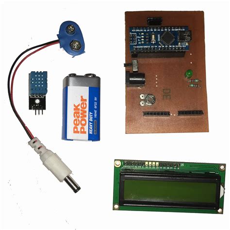 Portable Temp Humidity Sensor With LCD Project Hub