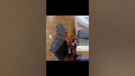 ペルチェモジュールによる熱発電 Shorts 温度 Youtube