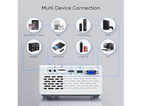 Tmy V08 1080p Supported Mini Projector