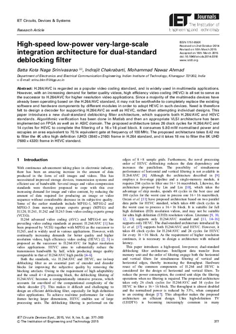 Pdf High Speed Low Power Very Large Scale Integration Architecture