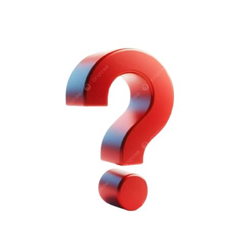 3d Rotes Fragezeichen