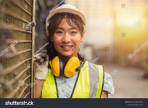 Engineer Woman Worker Asian Working Women Stock Photo 2144274293 Shutterstock