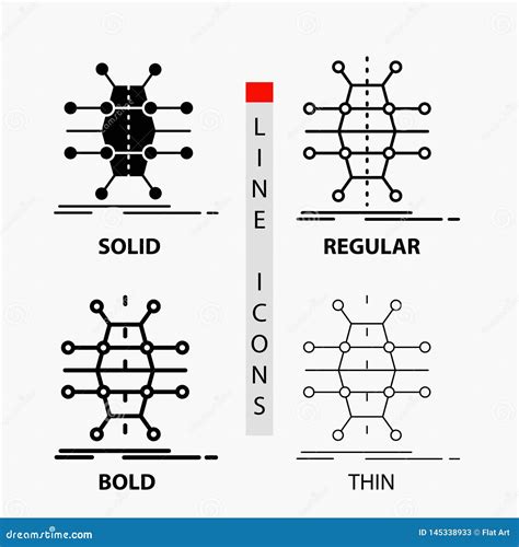 Distribution Grid Infrastructure Network Smart Icon In Thin Regular Bold Line And Glyph
