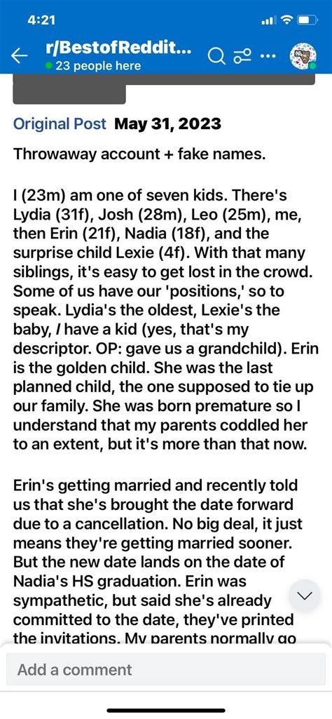 Not Oop Wibtah Is I Skipped My Sisters Wedding 3 Updates As Recent