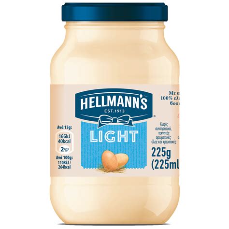 Hellmanns Light Μαγιονέζα Hellmanns Gr