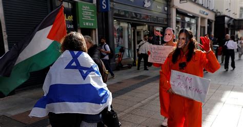 포토 아일랜드 더블린에서 열린 친팔 시위