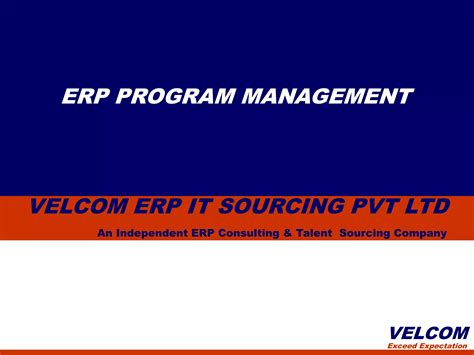 Erp Program Management Ppt