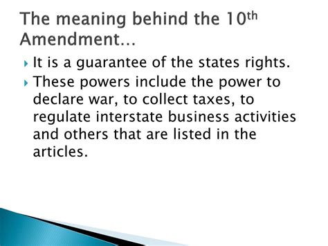10th Amendment Meaning