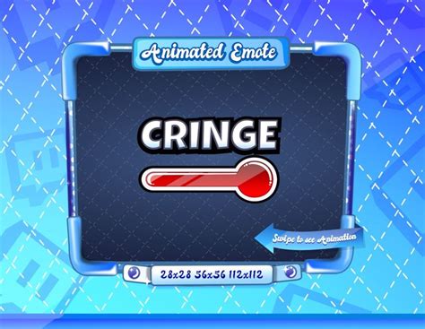 Animated Cringe Meter Emote Cringe Text Emotes Animation