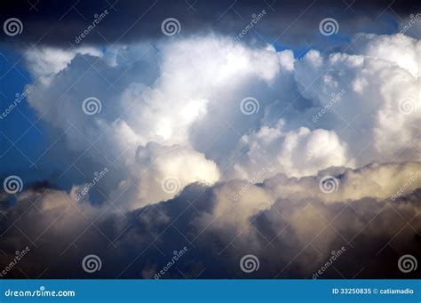 Towering Clouds Stock Image Image Of Powerful Imposing 33250835
