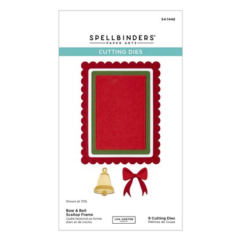 Spellbinders Scallop Frame Etched Dies By Lisa Horton Bow And Bell