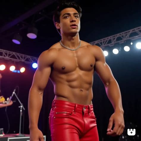 A Shirtless Asher Angel Performing Live Weari By Stephentwest On