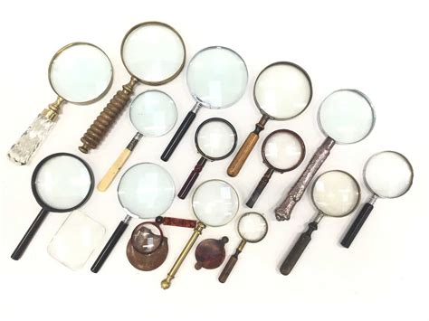 Lot 1912 Box Of Antique And Vintage Magnifying