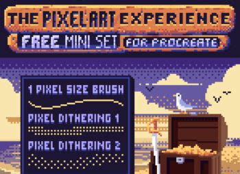 Pixel Art Procreate Brushes GraphicsBunker