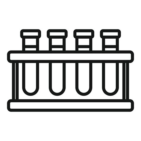 Test Tube Stand Expertise Icon Outline Vector Business Quality