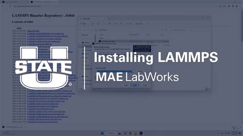 Installing Lammps On Windows Youtube