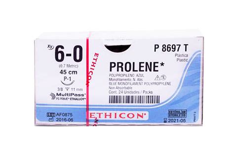 Prolene 6 0 2 Bv 1 60cm R M8805t X24