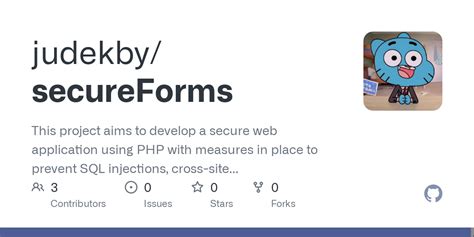Github Judekbysecureforms This Project Aims To Develop A Secure Web