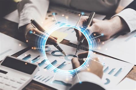 Success Business Team Business Data Dashboard Analysis By Brainstorming Stock Image Image Of