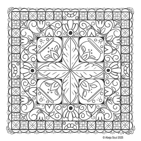 Fire Pot Pattern Printable Abeja Soul