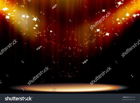 스포트라이트가 있는 커튼 배경 스톡 일러스트 8913115 Shutterstock