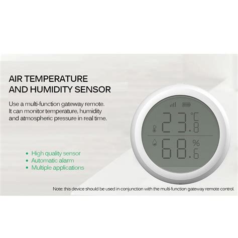 Zigbee Temperature Humidity Sensor With Lcd Screen Grandado