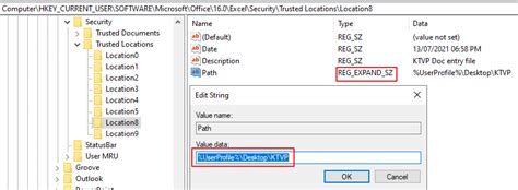 Add Trusted Location Via Reg File Unsuccessfully Microsoft Qanda