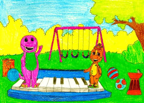 Barney And Riff On A Big Piano By Bestbarneyfan On Deviantart