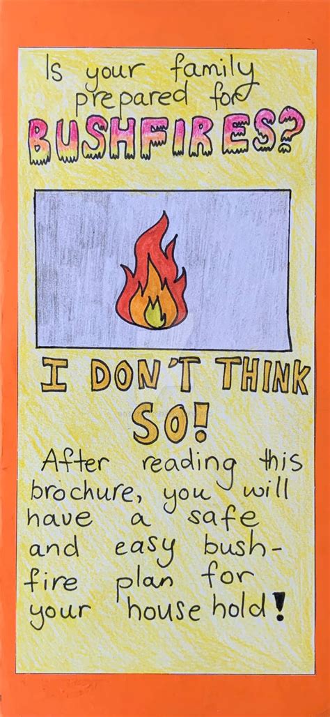 06 Brochures And Posters Bushfire Safety 11y By Art By Audreyb On