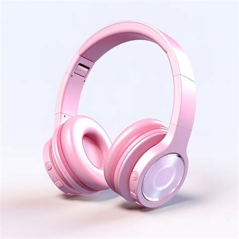 Premium Photo Pink Headphones Wireless Digital Device Ai Generative