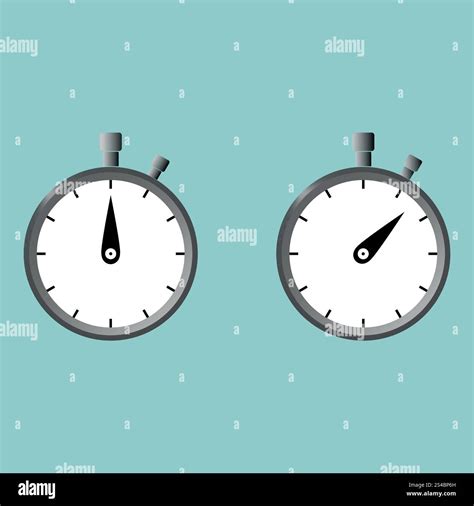 Stop Watch Second Counter With Gradient Color Stop Watch Second
