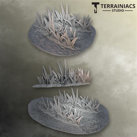 3d Printable Tall Grass Templates And Toppers By Terrainiacs