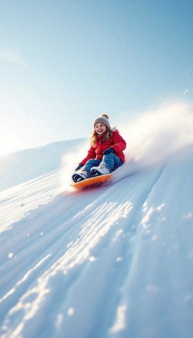 Free Winter Sledding Joy Image Sled Sledding Winter Download At