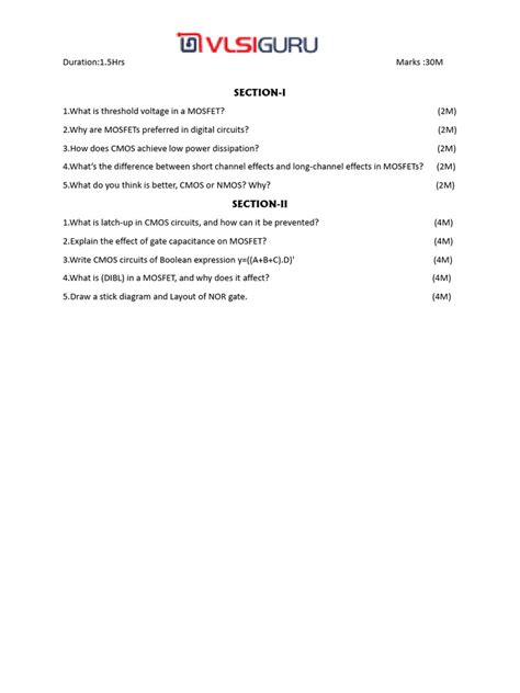 Cmos Test Paper 25th Oct 2024 Pdf