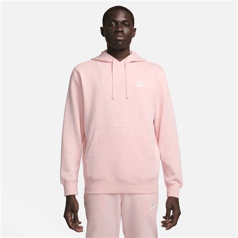 Nike Mens Sportswear Club Fleece Pullover Hoodie In Pink Modesens