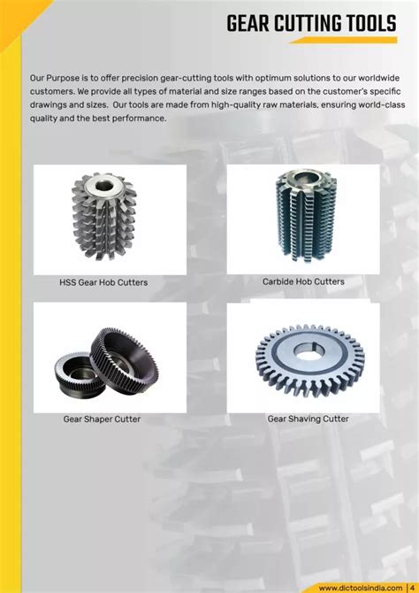 Ppt Gear Cutting Tools Powerpoint Presentation Free Download Id 12117342