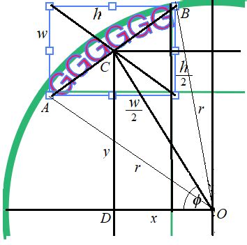 Geometry Given Any Arc A Radius And Angle From Centerpoint Of Circle Find Offset Point From