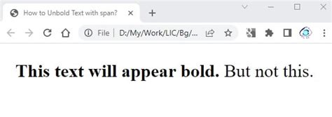 How To Unbold Text In Html Life In Coding
