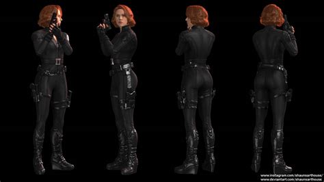 Scarlett Johansson Black Widow Custom 3d Model By Shaunsarthouse On