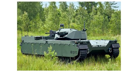 Milrem Robotics Type X Robotic Combat Vehicle With John Cockerills Cpws Ii Unveiled At Idex