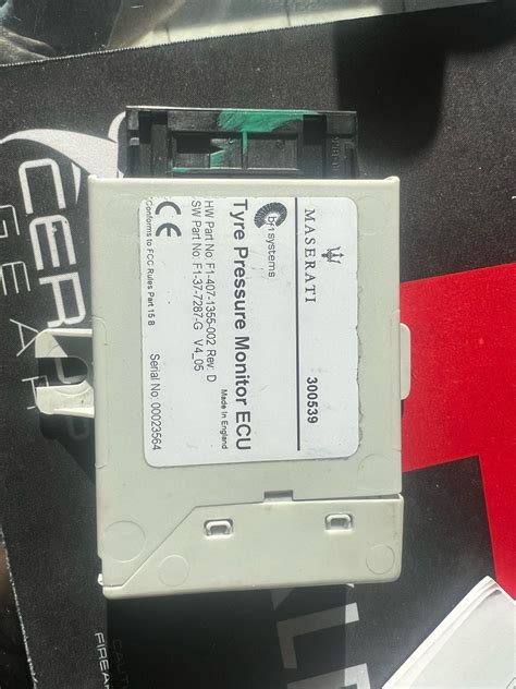 Tpms Control Module For 13 14 Gts M145 Maserati Forum