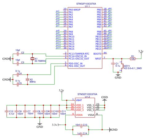 Stm32f103c6t6 资源 嘉立创eda